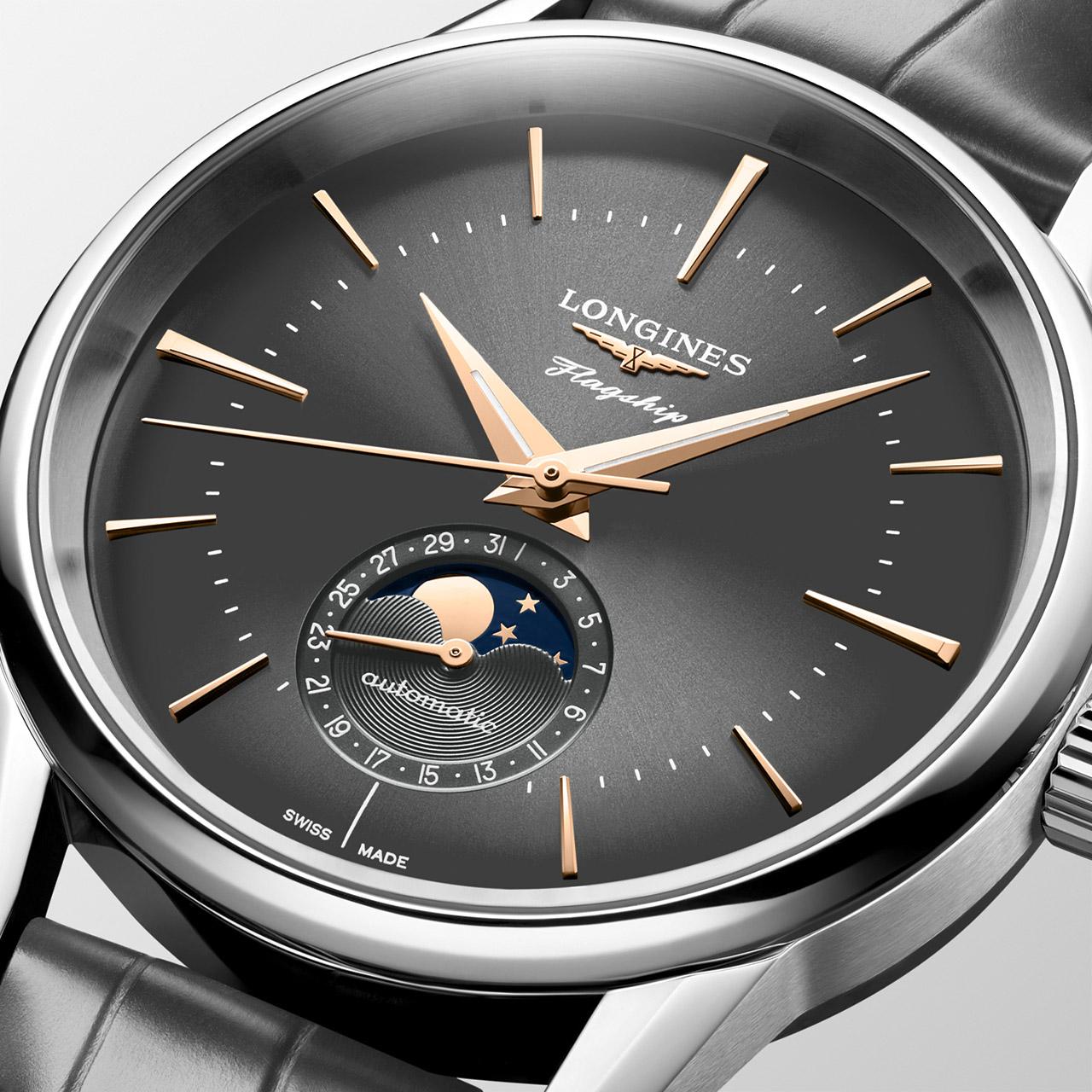 Longines Flagship Heritage Moon Phase (green/anthracite/Havana)