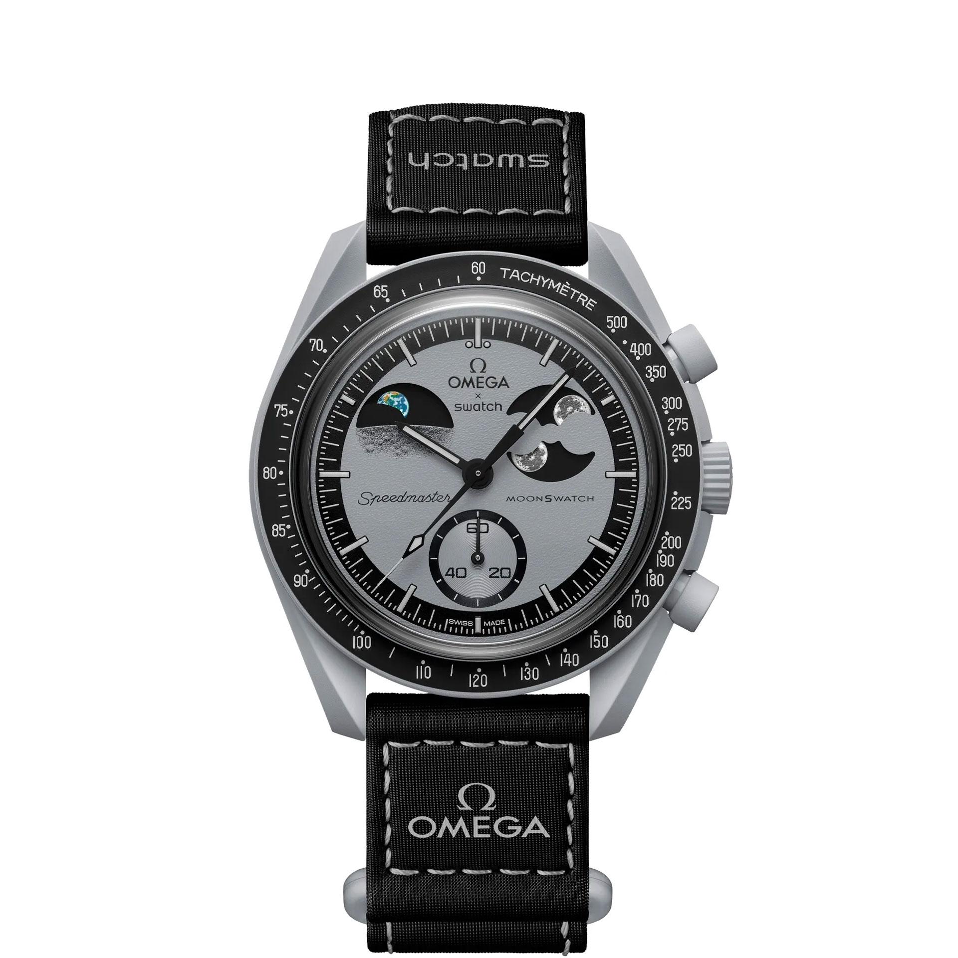 Omega x Swatch Bioceramic Moonswatch Mission to Earthphase