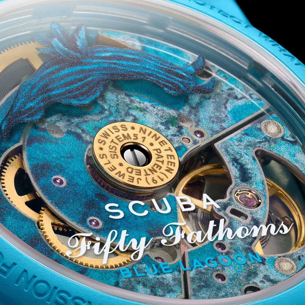 Blancpain x Swatch Bioceramic Scuba Fifty Fathoms Blue Lagoon