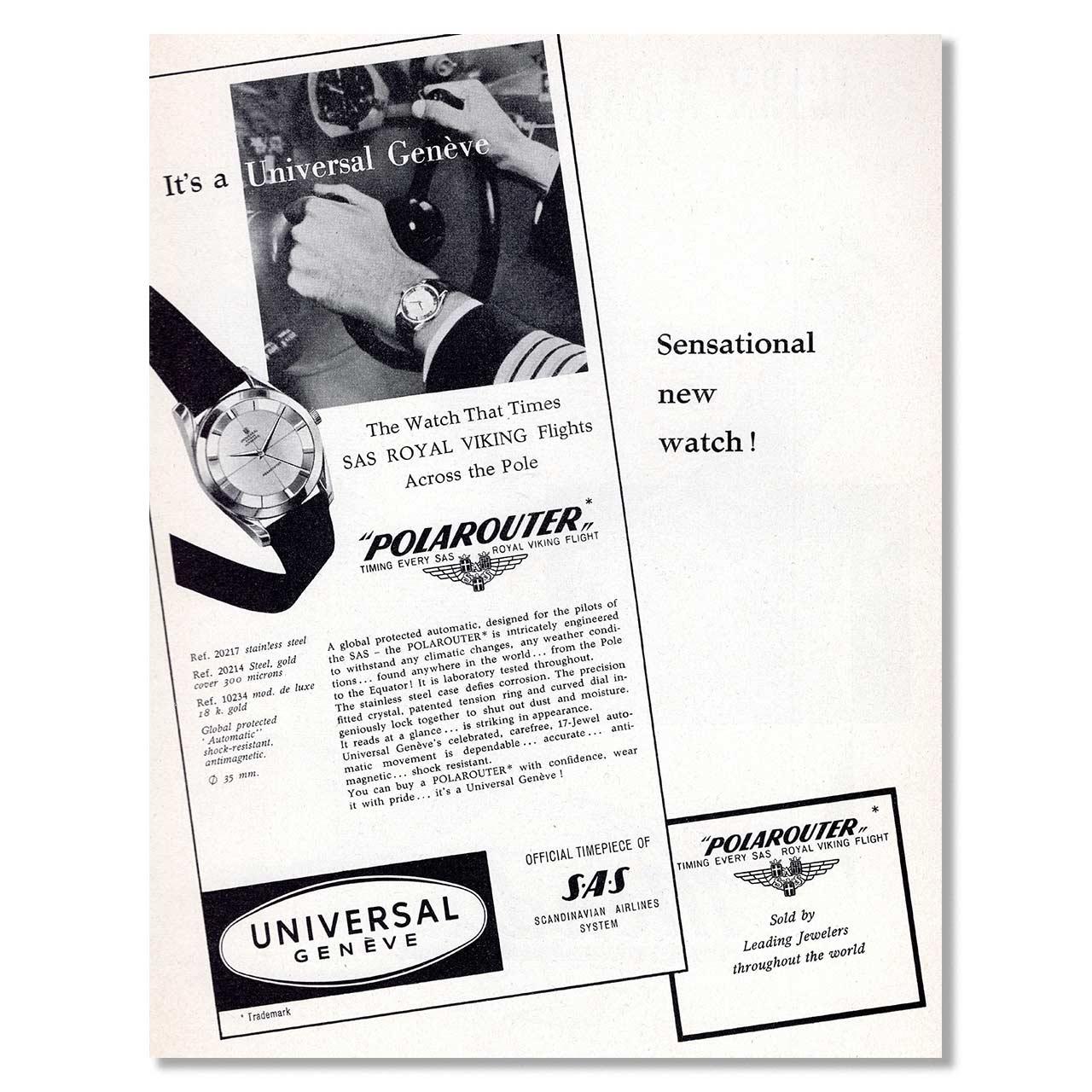 Universal Genève Polerouter SAS Tribute (and relaunch of the brand)